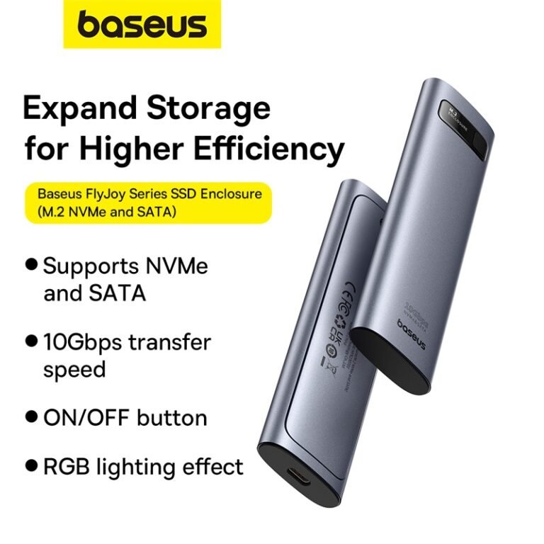Baseus FlyJoy Series M.2 & NVMe SSD Enclosure