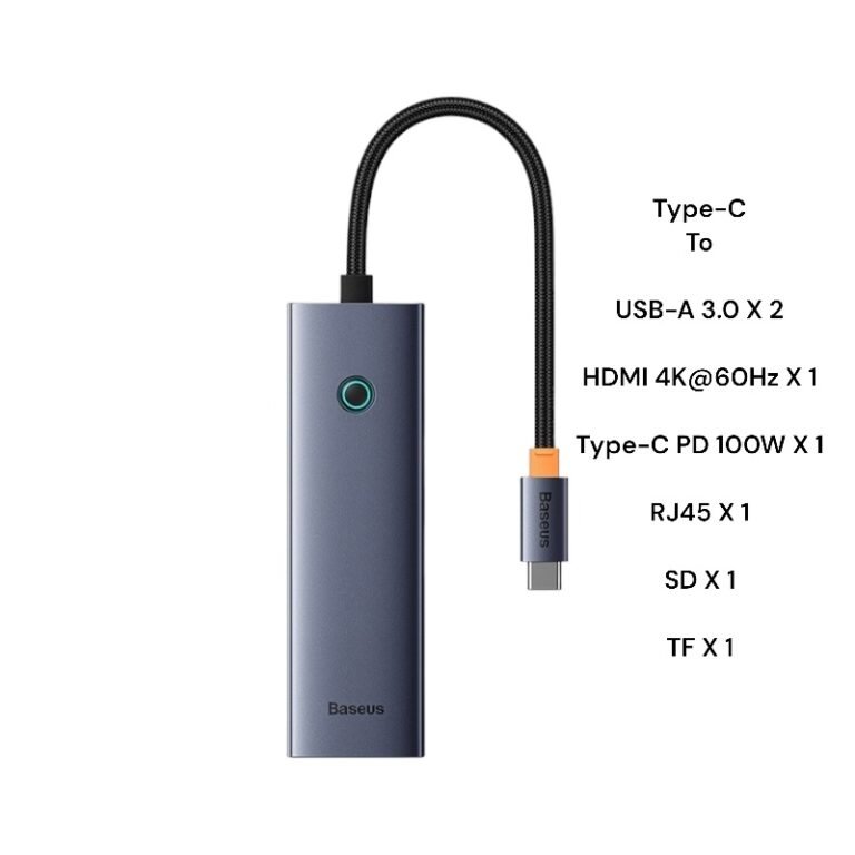 Buy Premium Baseus Flite Series 7-Port HUB In Sri Lanka