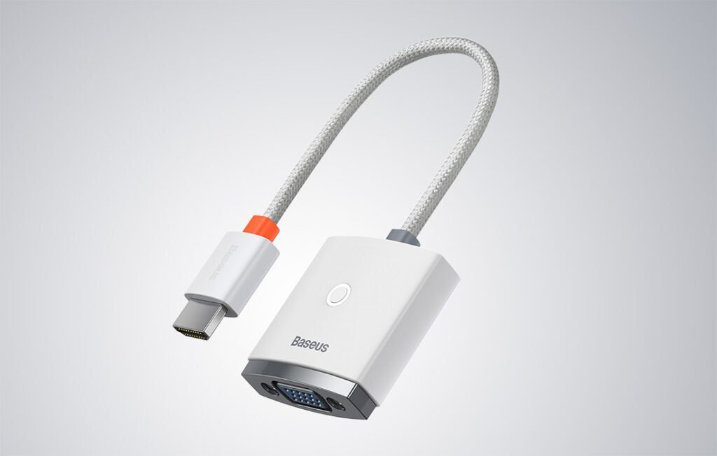 Baseus Lite Series HDMI To VGA Converter - White