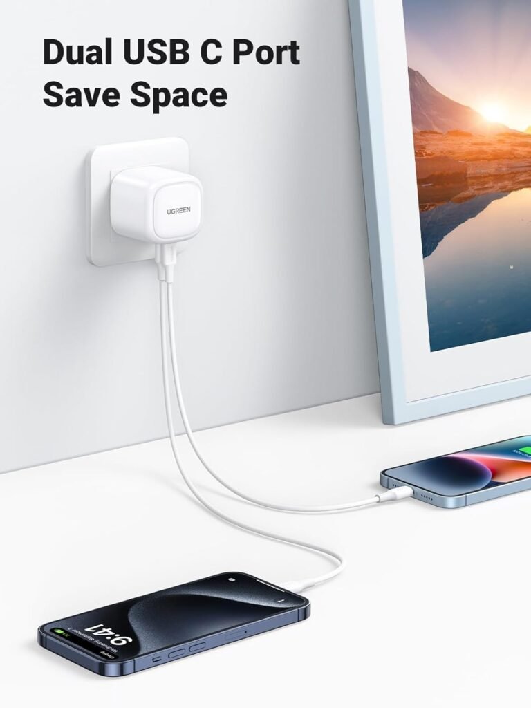 Buy UGREEN 40W Dual Type-C Fast Charger UK Folding Foot
