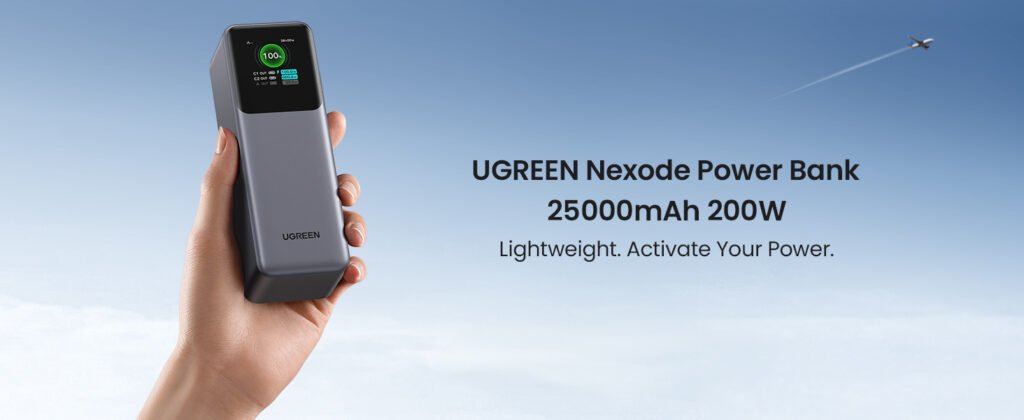 UGREEN Nexode 200W 25000mAh Power Bank - Compact Yet Powerful